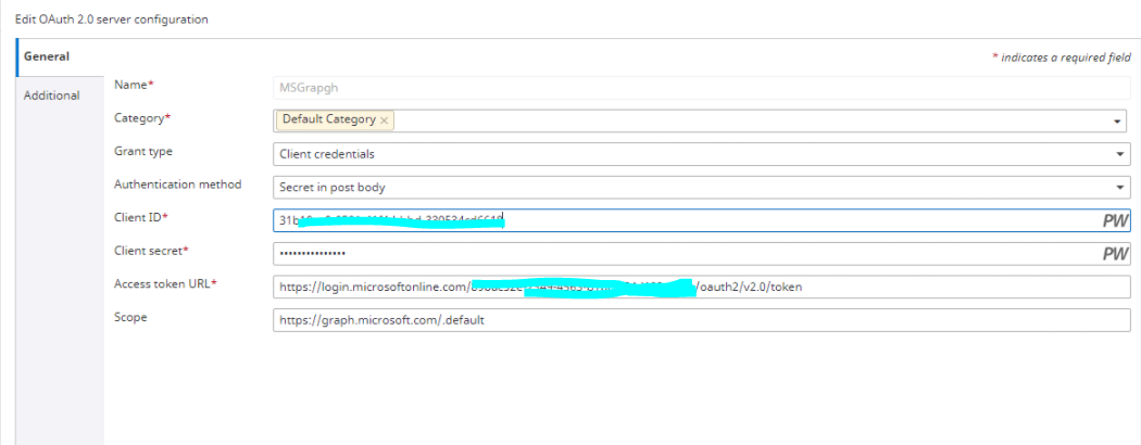 KTA MSgraph Setup - Client Credentials
